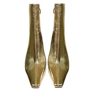 Ninety Union | Shoes | Stylish Vintage Womens Gold Leather Metallic ...